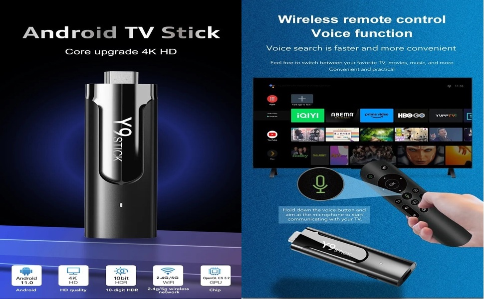 Google Certified Android 4K TV Stick for Projectors & TV 2GB 16G