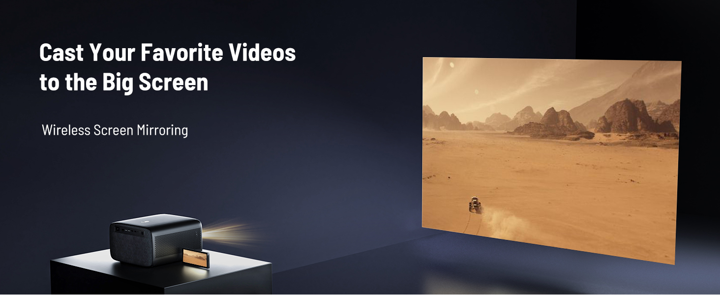 AUN Legend Pro Projector 4K HDR10 34000 Lumen Brightness