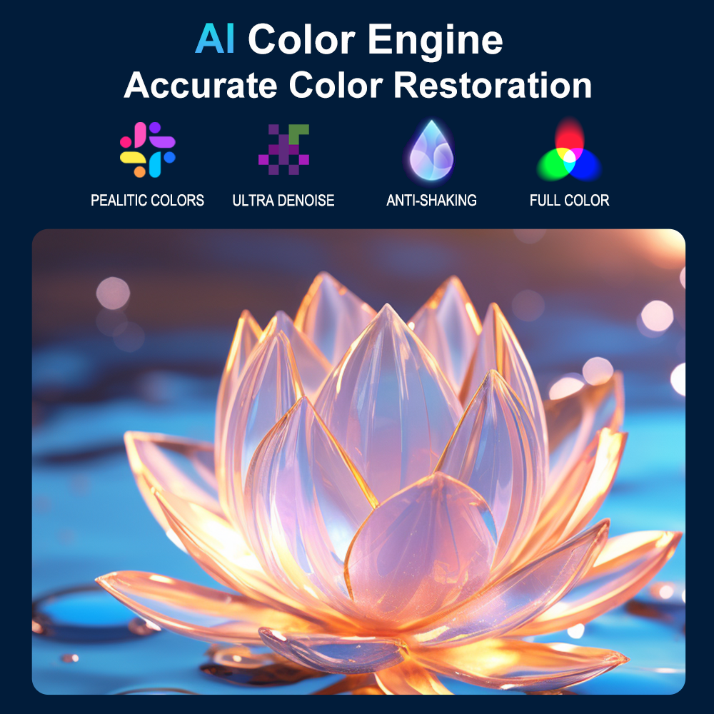 AUN Legend Pro Projector 4K HDR10 34000 Lumen Brightness