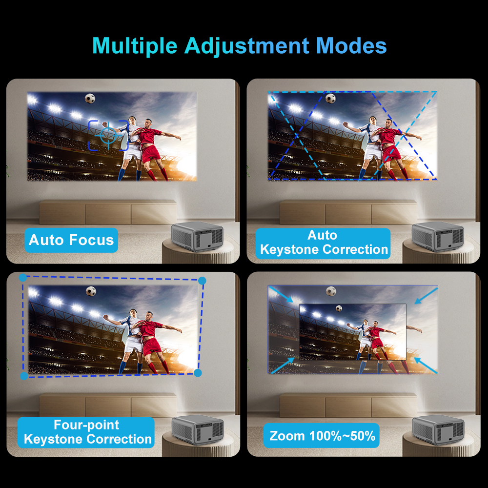 AUN Legend Pro Projector 4K HDR10 34000 Lumen Brightness